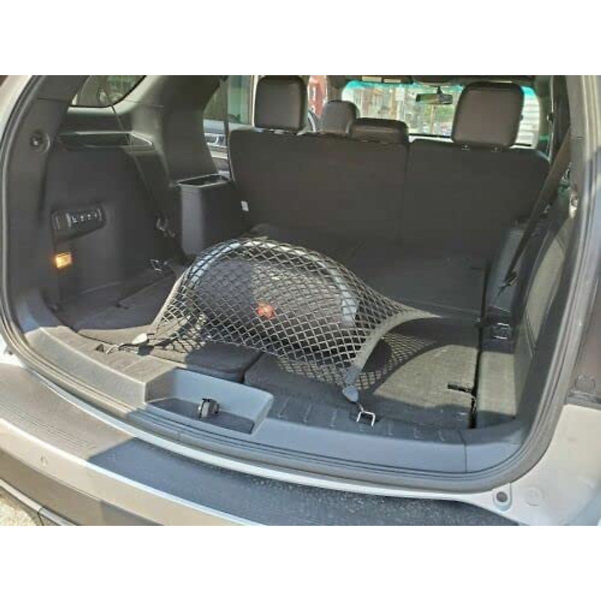 EACCESSORIES EA Rear Trunk Organizer Cargo Net for Mercury Mountaineer 2002-2010 – Floor Style Cargo Net for SUV - Premium Mesh Elastic Car Trunk Organizer – Compatible with Mercury Mountaineer