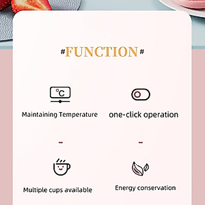 Beverage Warmer for Coffee Tea, Food Warmer, Food Beverage Warmer Warming Trays Fast Heating High Temperature Smart Electric Warmer, Water, Milk, Pizza for Buffets Party Daily Life White