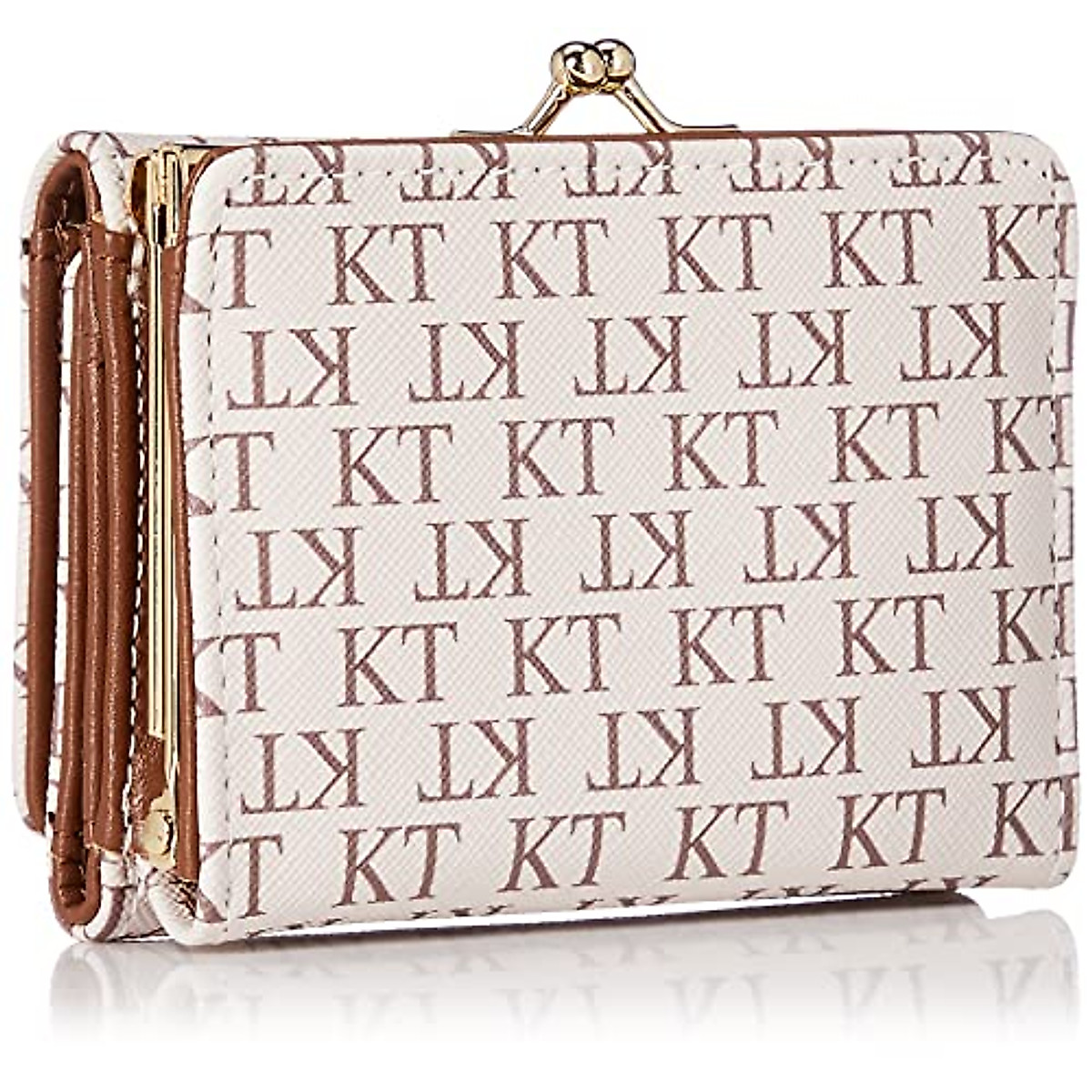 Aldi SR8 Women's Tri-Fold Wallet, Monogram, Hello Kitty Beige