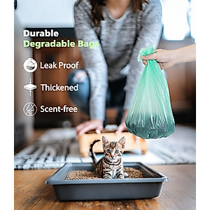 200 Counts AYOTEE Mini Trash Bags,1.2 Gallon Small Compostable Trash Bags,Strong Unscented Compost Bags Small Bathroom Trash Bags for Home, Fit 4.5-5 Liter Trash Can,1-1.5 Gallon…