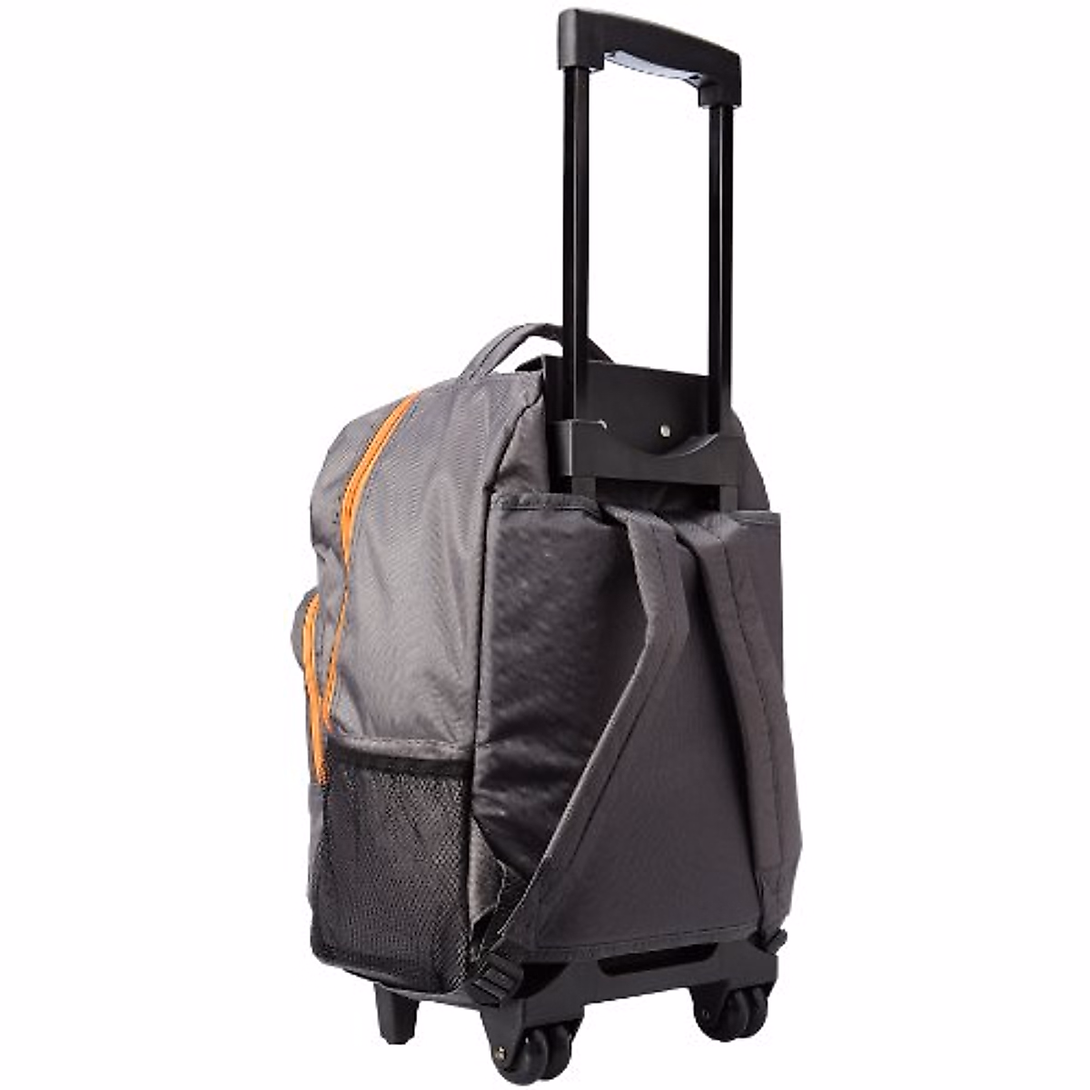 Rockland Double Handle Rolling Backpack, Charcoal, 17-Inch