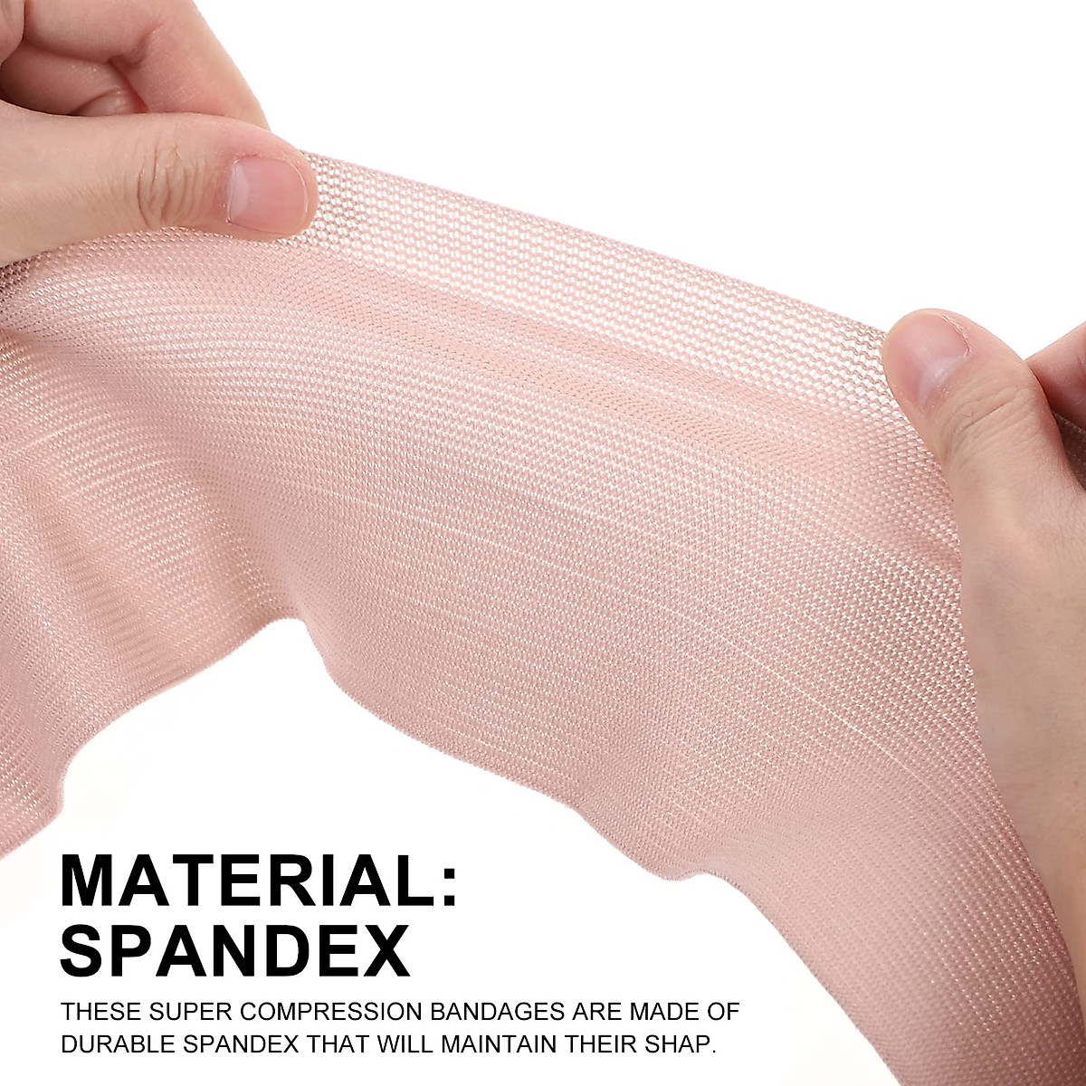 Healeved 4pcs Bges Pressure Medicals Cohesive Tape Wrap Latex- Free Hook and Foot Wrap Leg Wraps First Aid Supplies