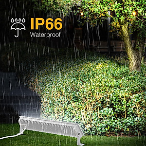 Onforu LED Shop Lights,6500K Daylight White LED Work Shop Lights for Garage,72W 6500lm Ultra Bright Garage Light with Plug,IP66 Waterproof LED Work Shop Light for Garage Warehouses Shops(2 Pack)