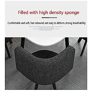 Kitchen Breakfast Bar Table and Chair Set, Dining Round Table Soft Backrest Seat Modern Style Furniture Coffee Kitchen Living Room Milk Tea Shop Fast-Food Shop Western Restaurant