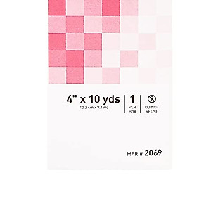 McKesson Unna Boot with Zinc Oxide and Calamine, Non-Sterile, 4 in x 10 yd, 1 Roll, 12 Packs, 12 Total