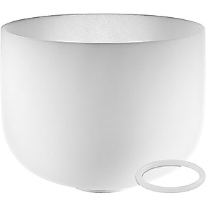 Meinl Sonic Energy Crystal Singing Bowl 9" A Note Brow Chakra, High-purity Quartz — for Meditation, ASMR, Sound Therapy, Yoga