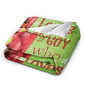 Grin-ch Green Monster Christmas Blanket Throw Blanket Soft Microfiber Green Blankets for Room/Bedroom Warm Blanket 50"X40"