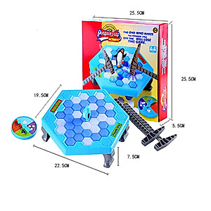 SuperLi Puzzle Table Games Penguin ice pounding Penguin ice Cubes Save Penguin Knock ice Block Wall Toys Desktop Paternity Interactive Game