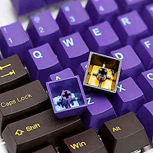 TAI-HAO Cubic Profile Chocolate Factory Keycaps 113 ANSI Layout Compatible with All MX Types Keyboards(61/87/104/108+1.75U Shift Key) Custom Keycap Set
