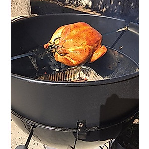 onlyfire 6008 Rotisserie Meat Forks(1-Pair) for Weber and Other Model Grills - Only Fits 5/16" Square Spit Rods