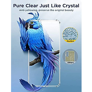 Humixx Crystal Clear for Samsung Galaxy S21 Case, [Never Yellow][Military Grade Shockproof] Galaxy S21 Case Soft TPU Slim Fit Yet Protective Samsung S21 Case 5G 6.2" - Clear
