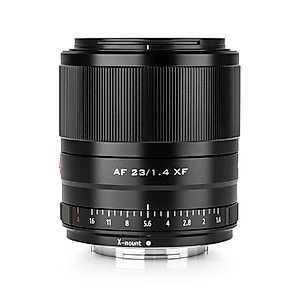 VILTROX 23mm f/1.4 X-Mount Lens Auto Focus F1.4 Large Aperture APS-C Lens for fujifilm X-Mount Camera X-T3 X-H1 X20 T30 X-T20 X-T100 X-Pro2 Black