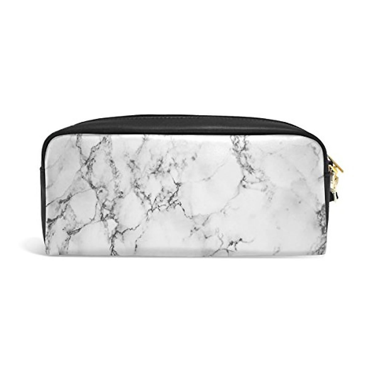 WOZO Hipster Marble Stone Pen Pencil Case Makeup Cosmetic Pouch Case Travel Bag