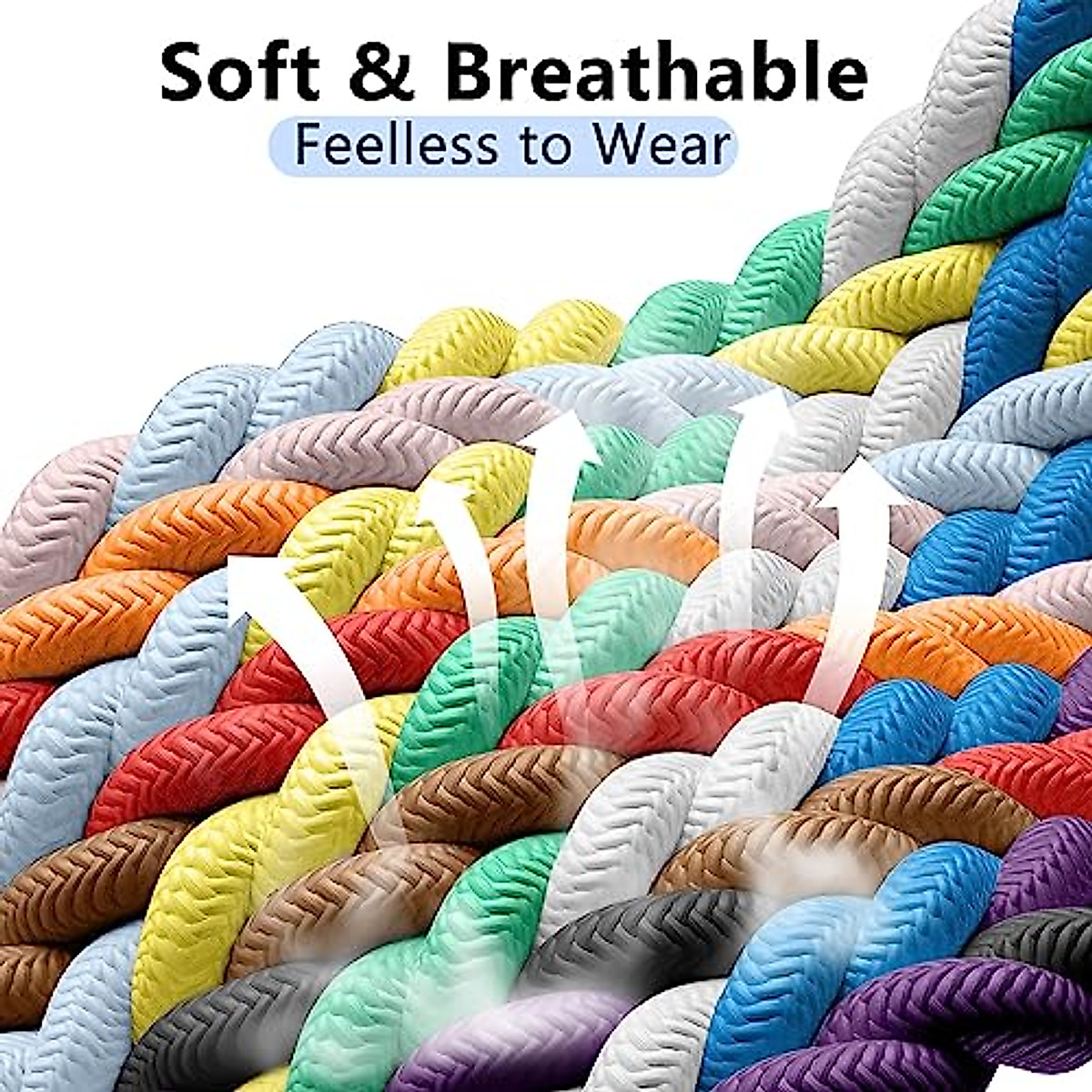 Ouwegaga Compatible with Galaxy Watch 6 Band/Samsung Galaxy Watch 7 5 4 Band 40mm 44mm/Watch 5 Pro 45mm/Watch 4 6 Classic 42mm 46mm 43mm 47mm/Watch FE/Watch 3 41mm, 20mm Nylon Braided Solo Loop Strap