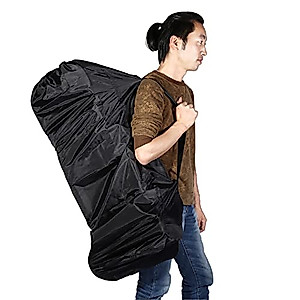 Stroller Travel Bag, Gate Check for Single Umbrella Strollers Durable Organizer Pocket Lightweight Oxford Storage Cover Accessories Water-Resistant Seat Backpack Car Airplane Carrier (117 * 53 * 33)