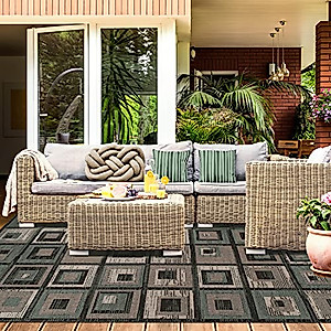 SUPERIOR 4x6RUG Colburn Geometric Indoor/Outdoor Rug, 4' x 6'