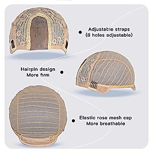 Stamped Glorious Short Curly Wig for Women Bob Wig Synthetic Shoulder Length Wavy Wigs for Daily Party Cosplay Use (Blue,14 inch)