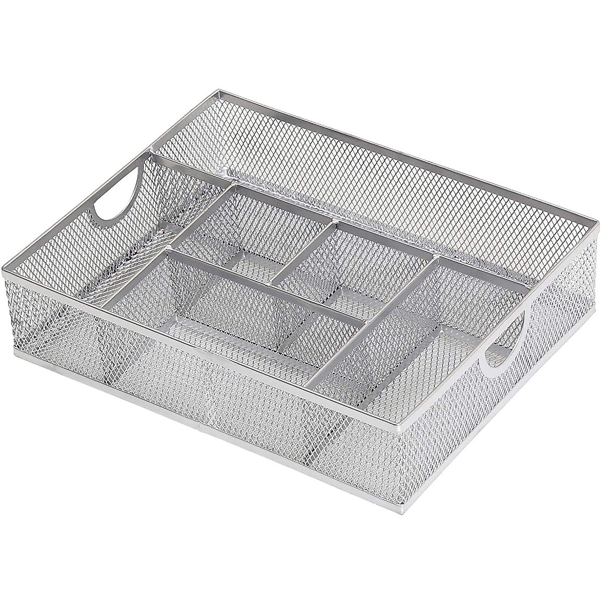 YBM HOME Cosmetic Storage Makeup Organizer Holds Your Cosmetics, Makeup Brushes, Pencils and Accessories, Designed for Vanity Bathroom or Counter Dresser, Stainless Steel Mesh Design 2262