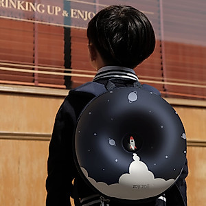 Zoy zoii Kids Backpack, Elegant and Cute Toddler Backpack for Little Boys,Girls Children Preschool Backpack - Donut Series Space