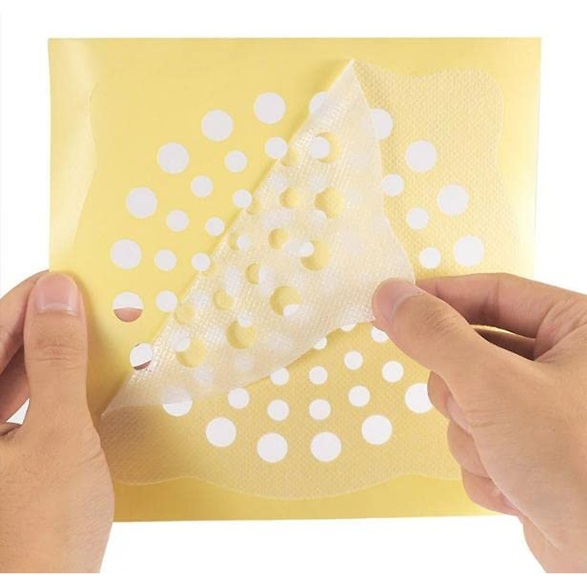 30PCS Disposable Shower Drain Hair Catcher Mesh Stickers Waterproof Adhesive Floor Drain Sticker Mesh Bathroom Vanity Sink Shower Stall Bathtub Balcony Laundry Room Kitchen Washroom Accessor (Pink)