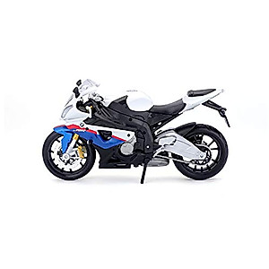 Maisto 1/12 BMW S1000Rr Motorcycle, White/Red/Blue Multi