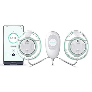 Elvie Stride Hospital-Grade App-Controlled Breast Pump | Hands-Free Wearable Ultra-Quiet Electric Breast Pump with 2-Modes 10-Settings & 5oz Capacity per Cup