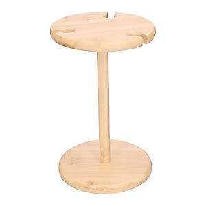 NALLELY Wine Glass Cup Holder,Wine Glass Hanger,Bamboo Wood Goblet Wine Glass Hanging Drain Rack,Installation Size: 25 * 15.5 * 15.5cm,for Home Kitchen Dining Room,Home Decoration