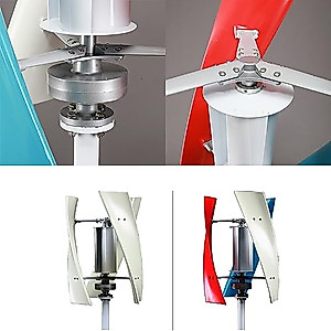 9000W Wind Turbine Generator,12V 24V 48V Vertical Turbine Alternative Free Energy Windmill 24V 48V 96V Hybrid Controller for Homeuse,220v