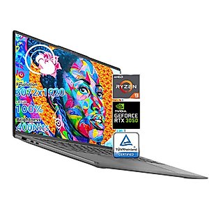 Lenovo Slim 7 Pro X 14.5" 3K 120Hz 400Nits 100% sRGB TÜV Touch Slim Laptop-AMD Ryzen 9 6900HS(>i7-280P)-RTX 3050-32GB 6400MHz-WiFi6-Backlit-BT-Eyesafe-Eshutter-Win 11-W/Mouse Pad(32GB RAM | 1TB SSD)