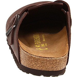 Birkenstock Unisex Boston Soft Footbed Clog Slip On Mule Sandal, Habana Oiled Leather, 36, 5-5.5 Women/3-3.5 Men