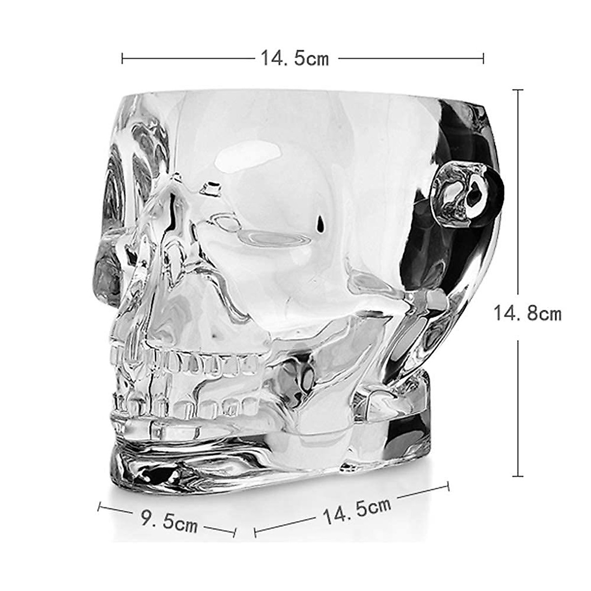 SOSSEG Ice Bucket, Skull Ice Bucket Beer Barrel, Table Mount Wine Bucket, Champagne Bucket Wine Cooler Bar Party Barbecue Cocktail Wedding Multiple (Purple)