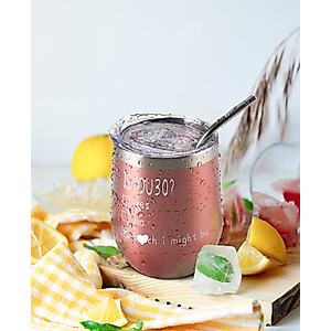 Sllyfo 30th Birthday Gifts for Her Women - 30th Birthday Decorations for women | 30th Birthday Gift ideas for Funny Fabulous Gift Basket 12 OZ