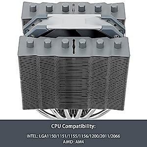 Thermalright Silver Soul 135 CPU Cooler Dual Towers, 6 Heat Pipes, 135MM Hight, TL-D12PRO-G PWM Fan, Aluminium Heatsink Cover, AGHP Technology, for AMD AM4 AM5/Intel 1700/1150/1151/1200/2011
