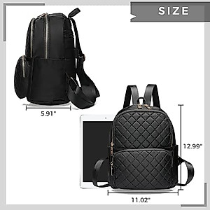 Backpack for Women and Girls, Chic Geometric Design Casual School Bag, Waterproof Oxford Cloth Shoulder Bag, Multi-pocket Large Capacity Backpack for School, Office