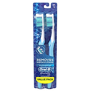 Oral-B Advantage 3D White Vivid Toothbrush Soft Twin (Pack of 3)