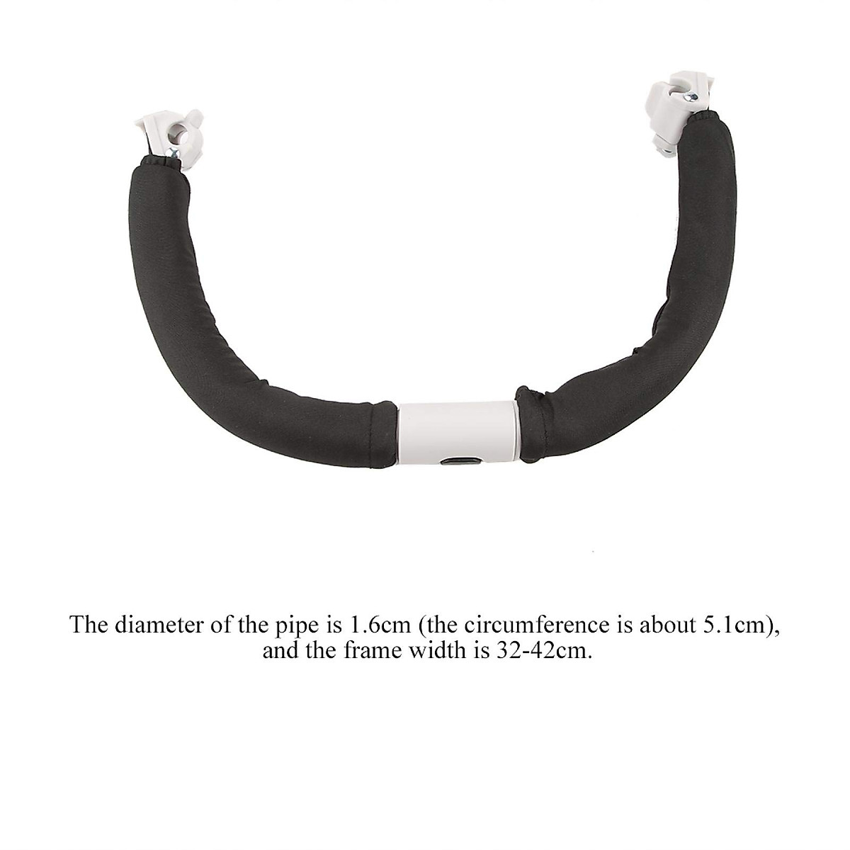 Handle Curve Design Adjustable Stroller for Dolls for Toddlers(Black)