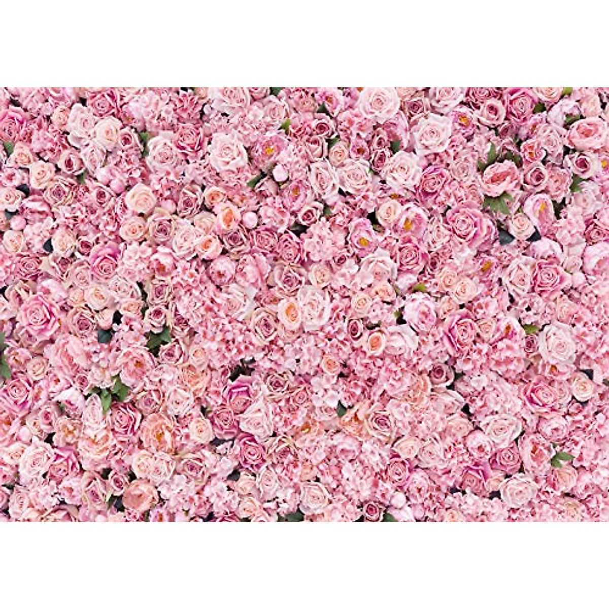 BINQOO 8x6ft Mother's Day Pink Flowers Backdrops Spring Pink Rose Wall Background Girls Women Birthday Tea Party Backdrop Weeding Bridal Shower Anniversary Ceremony Decor