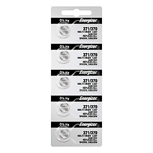 Energizer 371 / 370 Silver Oxide Watch Battery (5 per Pack)