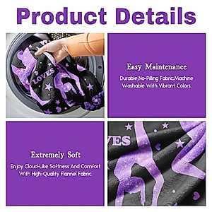 ARTBLANKET Just A Girl Who Loves Gymnastics Blanket for Fall Winter Spring All Season Warm Fuzzy 50x40 in for Small Kids/Child Microplush Fleece Summer Autumn Blankets for Couch Bed Sofa