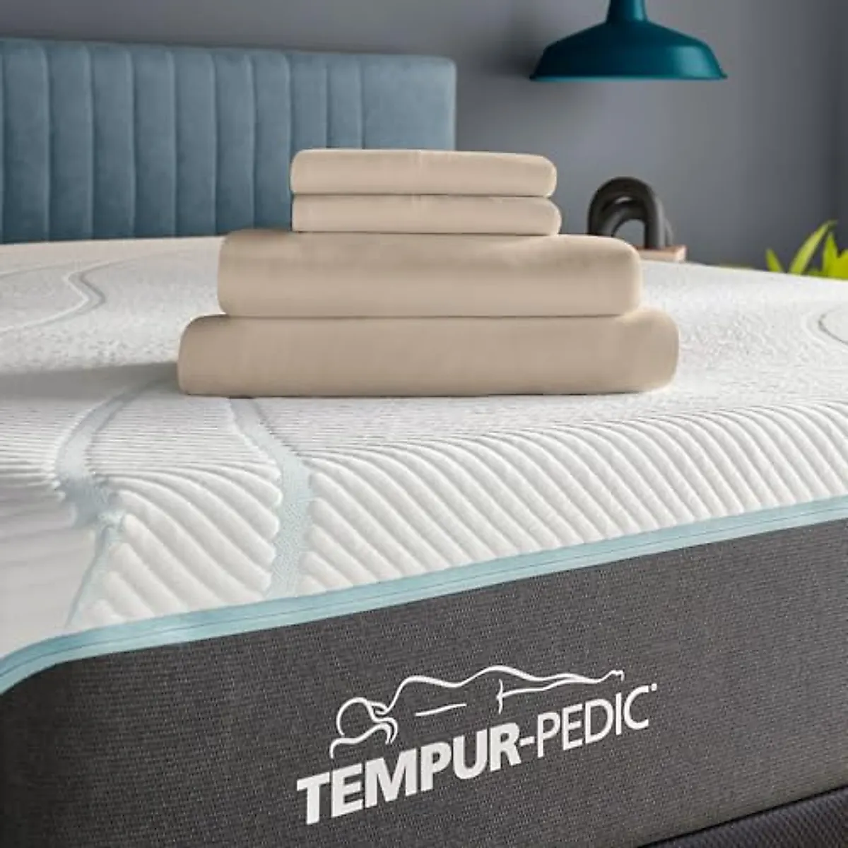 TEMPUR-Rayon from Bamboo Sheet Set, Sandstone, Queen