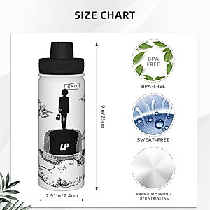 Eevikion Laura Musics Pergolizz Stainless Steel Insulated Tumbler Sports Water Bottle Hot and Cold Travel Cup 18oz