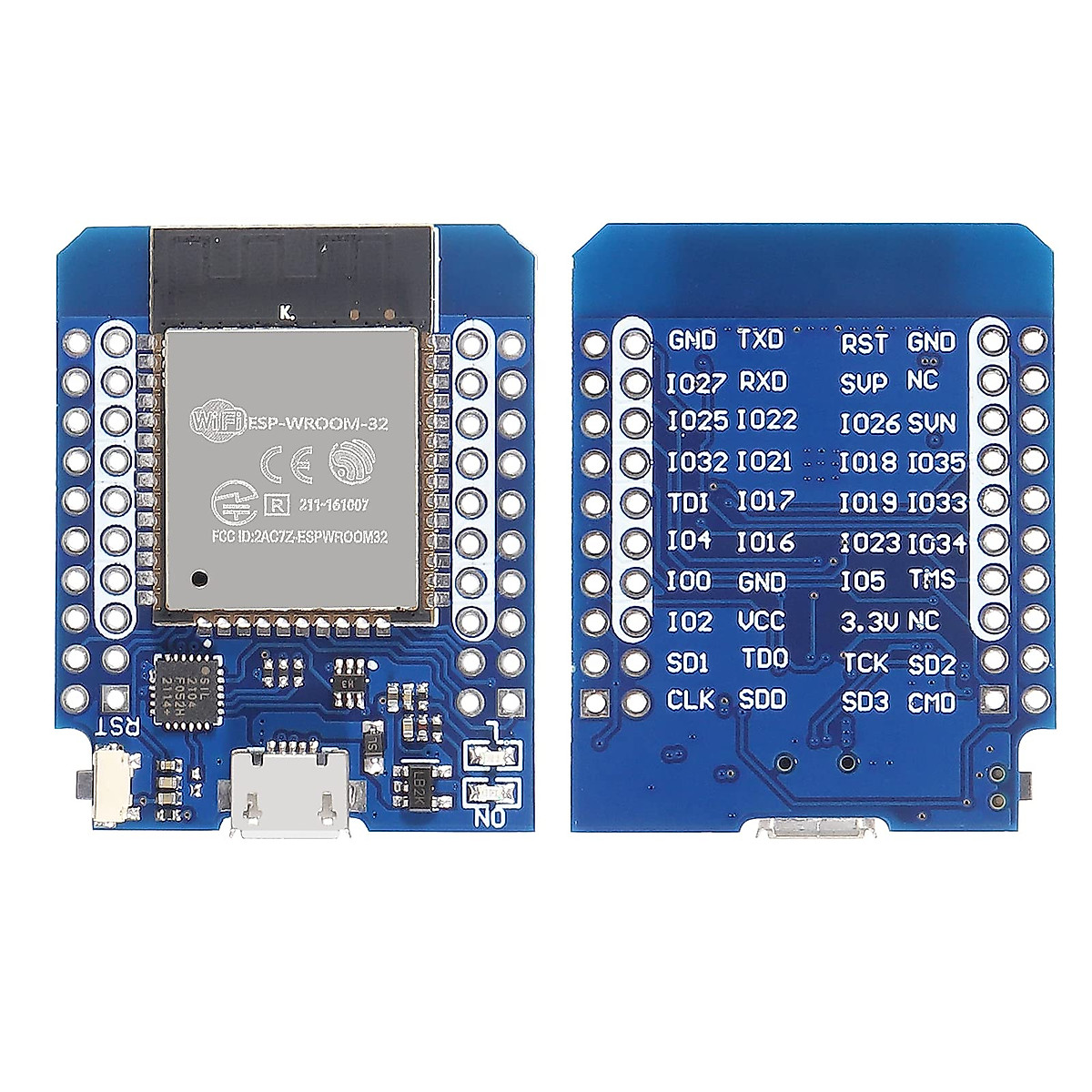 ACEIRMC D1 Mini NodeMCU ESP32 ESP-WROOM-32 WLAN WiFi Bluetooth IoT Development Board 5V Compatible for Arduino (3pcs)