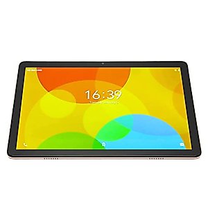 Naroote 10.1 Inch Tablet 5MP Front 13MP Rear 4G LTE Tablet AU Plug 100-240V Fast Charge Support for Android 11.0 Learning (Gold)