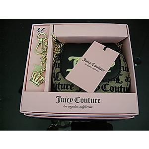 Juicy Couture New Micro Mini Bag Detachable Dangle Charm Gift Set Black
