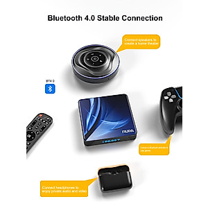Android 11.0,2023 Smart TV Box RK3318 4GB 32GB Support 2.4G 5.8G WiFi Bluetooth 4.1 Ethernet LAN 3D 4K Video Android Box Set Top TV Box