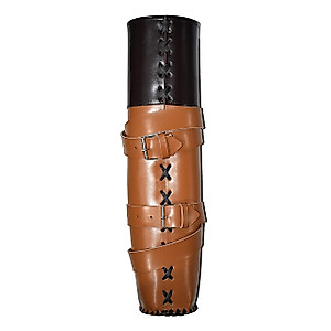 UNIVERSE ARCHERY Arrow Quiver | Genuine Cowhide Leather Arrow Holder | Traditional Handmade Quiver for Hunting & Archery Sports | Lightweight & Comfortable | Brown