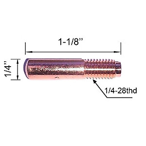 Mig Welding Gun Accessory .035" Kit for Miller Millermatic M-25,M-40 and Hobart H MIG Gun:20PCS Welding Contact Tips 000-068 0.035"+2pcs gas nozzles 200-258 1/2"+2PCS gas diffusers 169-728