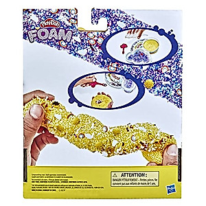 Play-Doh Foam Confetti Mixing Kit, Scented Tactile Toy for Kids 4 Years and Up with Add-in Beads and Charms, Non-Toxic