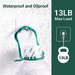 Picture Hangers Without Nails, No Damage Picture Hooks, 20 Counts Adhesive Hooks on Kitchen,Bathroom,Bedroom and Office, 13 lbs Load max