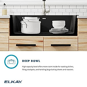 Elkay Quartz Classic ELGR13322WH0 White Single Bowl Top Mount Sink